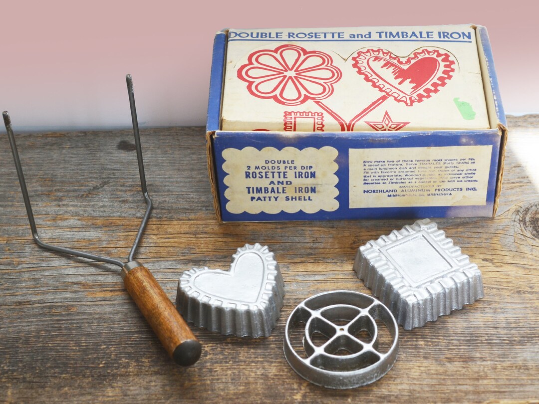 Vintage Nordicware Rosette and Timbale Iron Set, Includes 3 Shells and ...