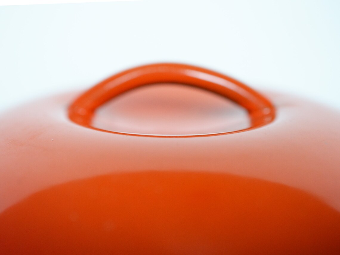 Vintage Red Enamelware Pot or Small Dutch Oven Circa 1970s | Etsy