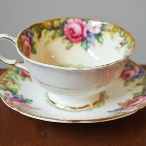Vintage Paragon 'tapestry Rose' Teacup, Double Warrant Stamp, Tapestry ...