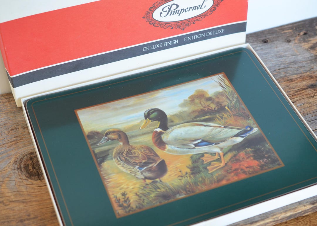 Vintage Pimpernel Placemats, Boxed Set of 4 With 'waterfowl' or Ducks ...