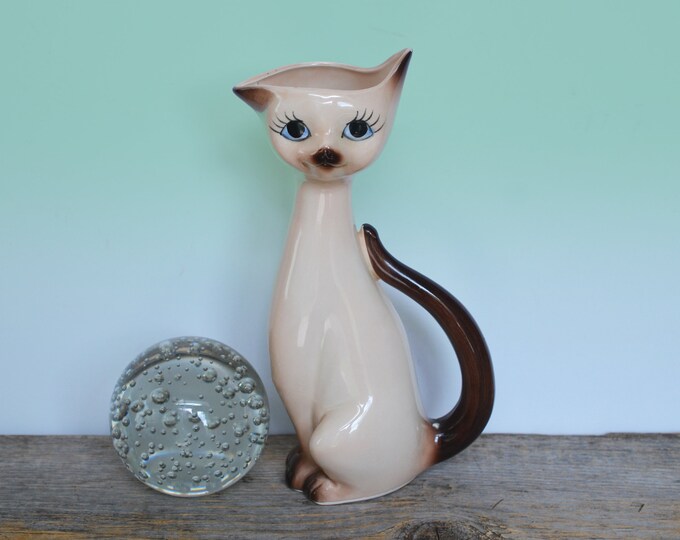 Vintage Cat Pitcher, Norcrest Siamese Cat Made in Japan, Japanese ...