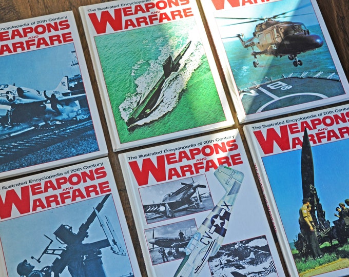 Vintage Encyclopedia Set 'weapons and Warfare', 24 Books Complete Set ...