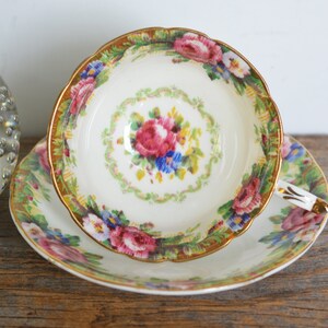 Vintage Paragon 'tapestry Rose' Teacup, Double Warrant Stamp, Tapestry ...