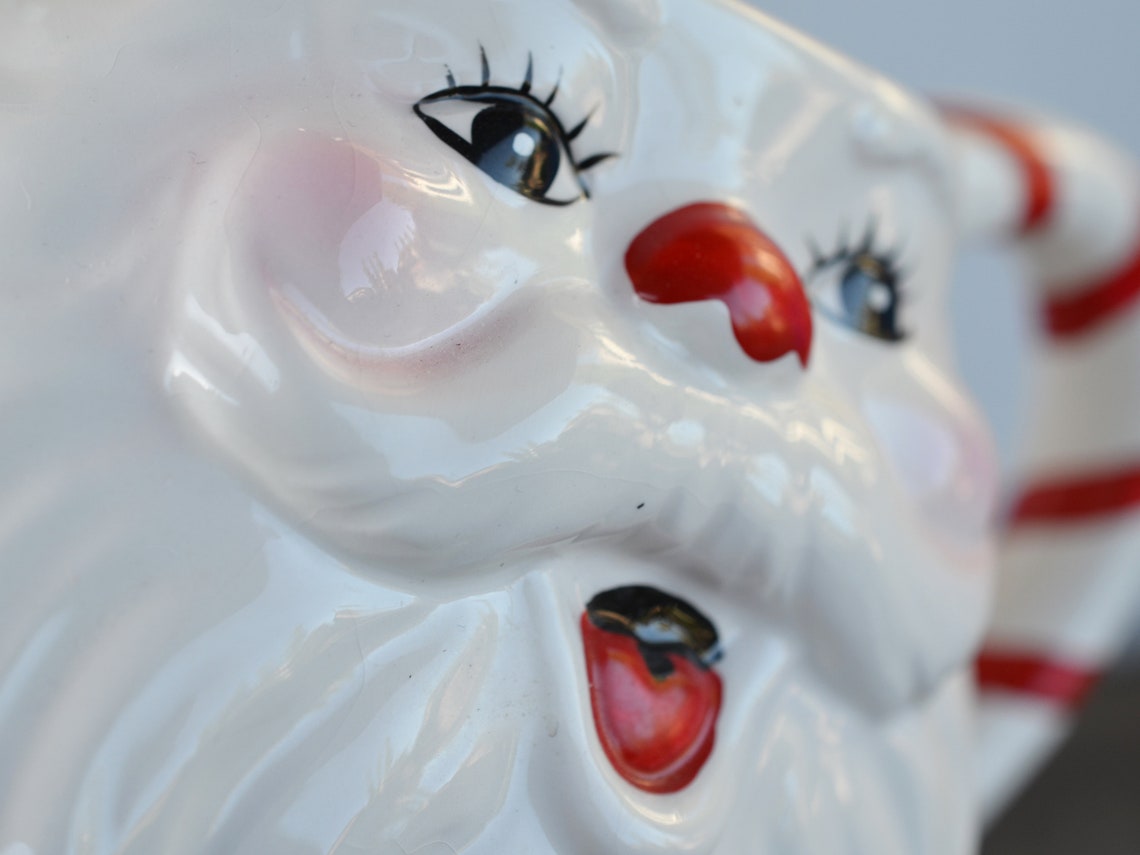 Vintage Santa Tea Set Including Teapot Cream and Sugar Made | Etsy