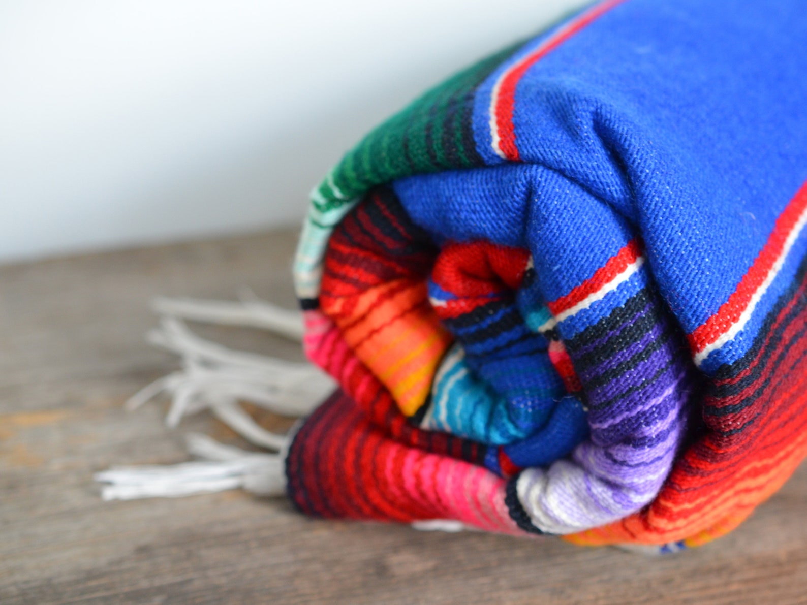 Vintage Mexican Serape Blanket 76 X 45 Large - Etsy