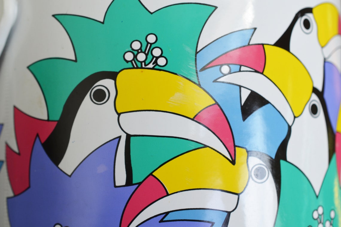Vintage Toucan Ice Bucket 1980s Barware Vinyl and Plastic - Etsy