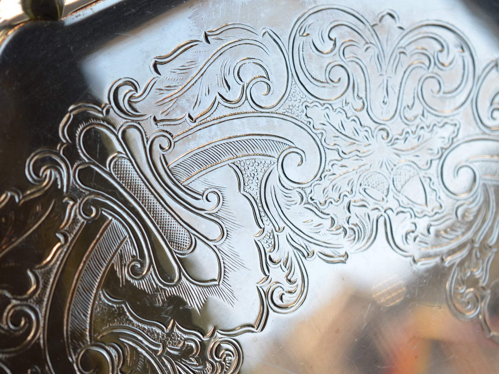 Vintage Silver Plate Tray Primrose Plate Round 14 | Etsy