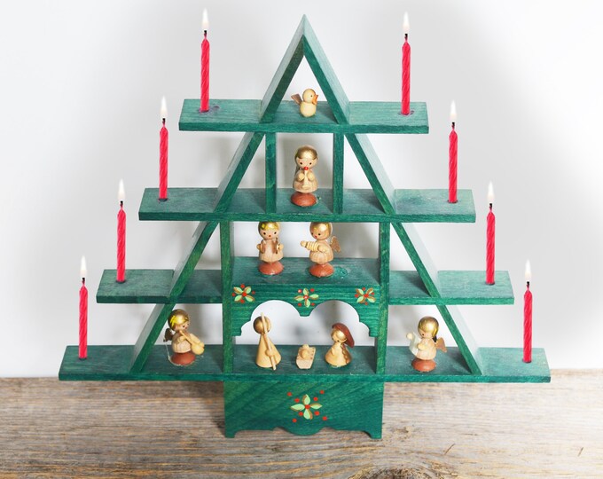 Vintage Nativity Tree Candelabra Circa 1970s, Made in Spain by Goula ...