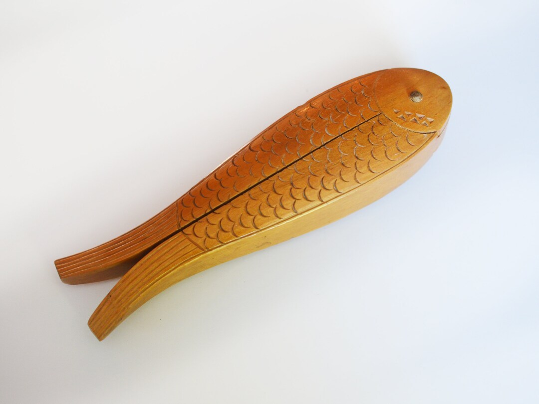 Vintage Wooden Fish Nutcracker, Circa 1960, Novelty Kitchen Accessories ...