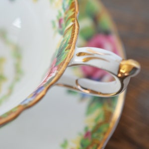 Vintage Paragon 'tapestry Rose' Teacup, Double Warrant Stamp, Tapestry ...