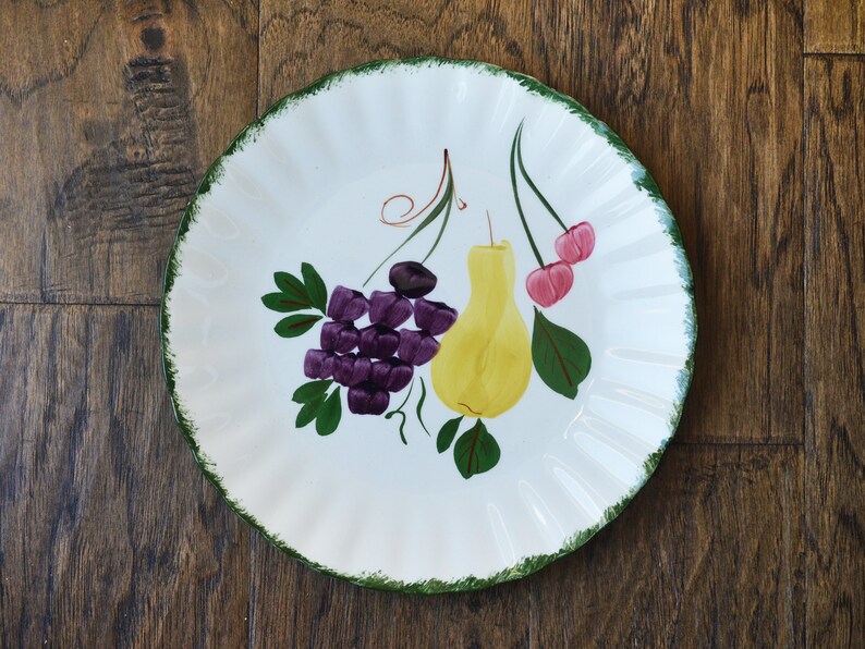 Vintage Blue Ridge Dinnerware, 'fruit Fantasy' Pattern, Hand Painted - Etsy