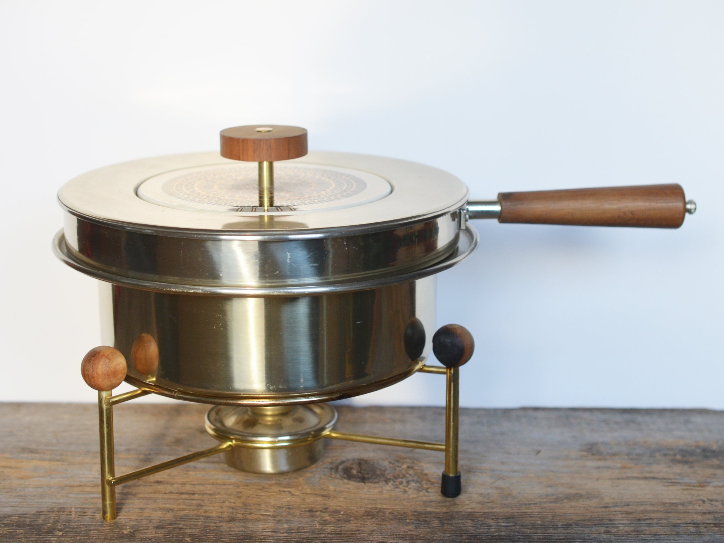 Vintage Buehner-wanner Chafing Dish, Durabrass, German Mid Century ...