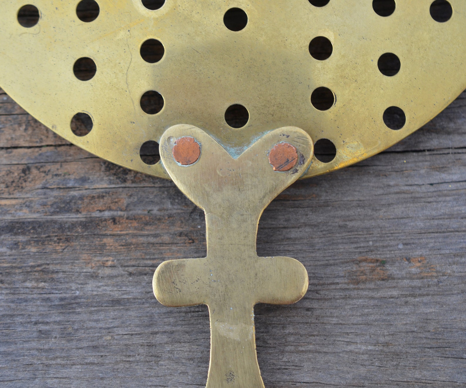 Vintage Extra Large Brass Kitchen Fork and Slotted Spoons - Etsy
