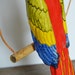 Vintage Mexican Paper Mache Parrot on Hoop, Signed Martinez Mexico ...