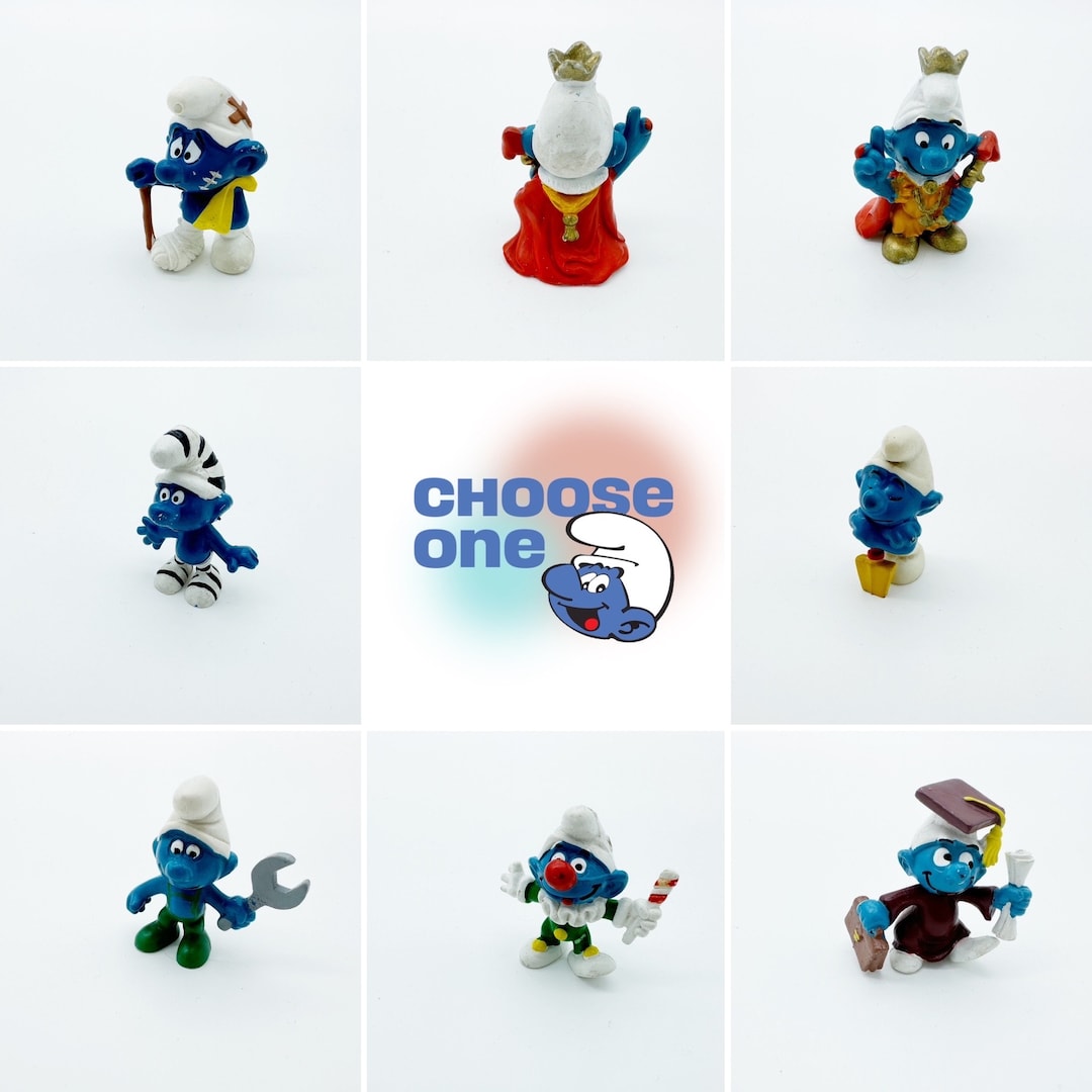 Vintage Smurf Figurines, Choose One, Circa 1980s Retro Children's Toys ...