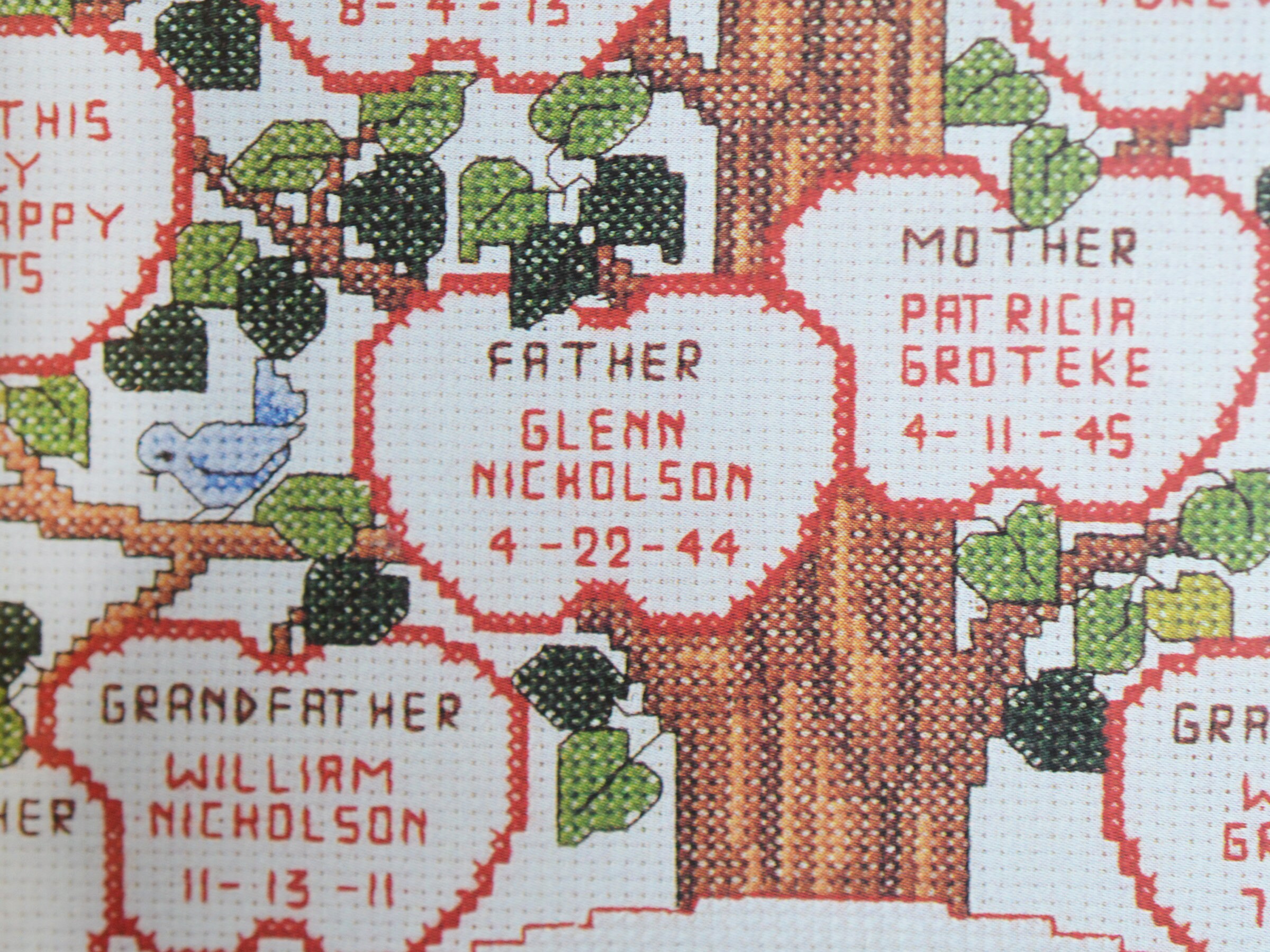 Vintage Bucilla Family Tree Needlepoint Kit or Counted Cross | Etsy