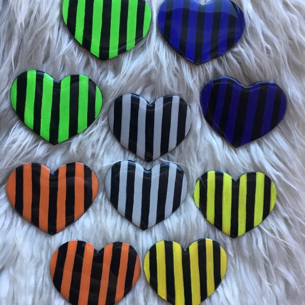 Pinstripe Heart - Etsy