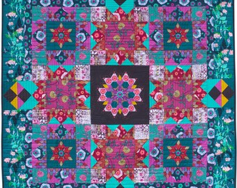 Folk Flower Quilt Pattern designed by Anna Maria Horner | Etsy