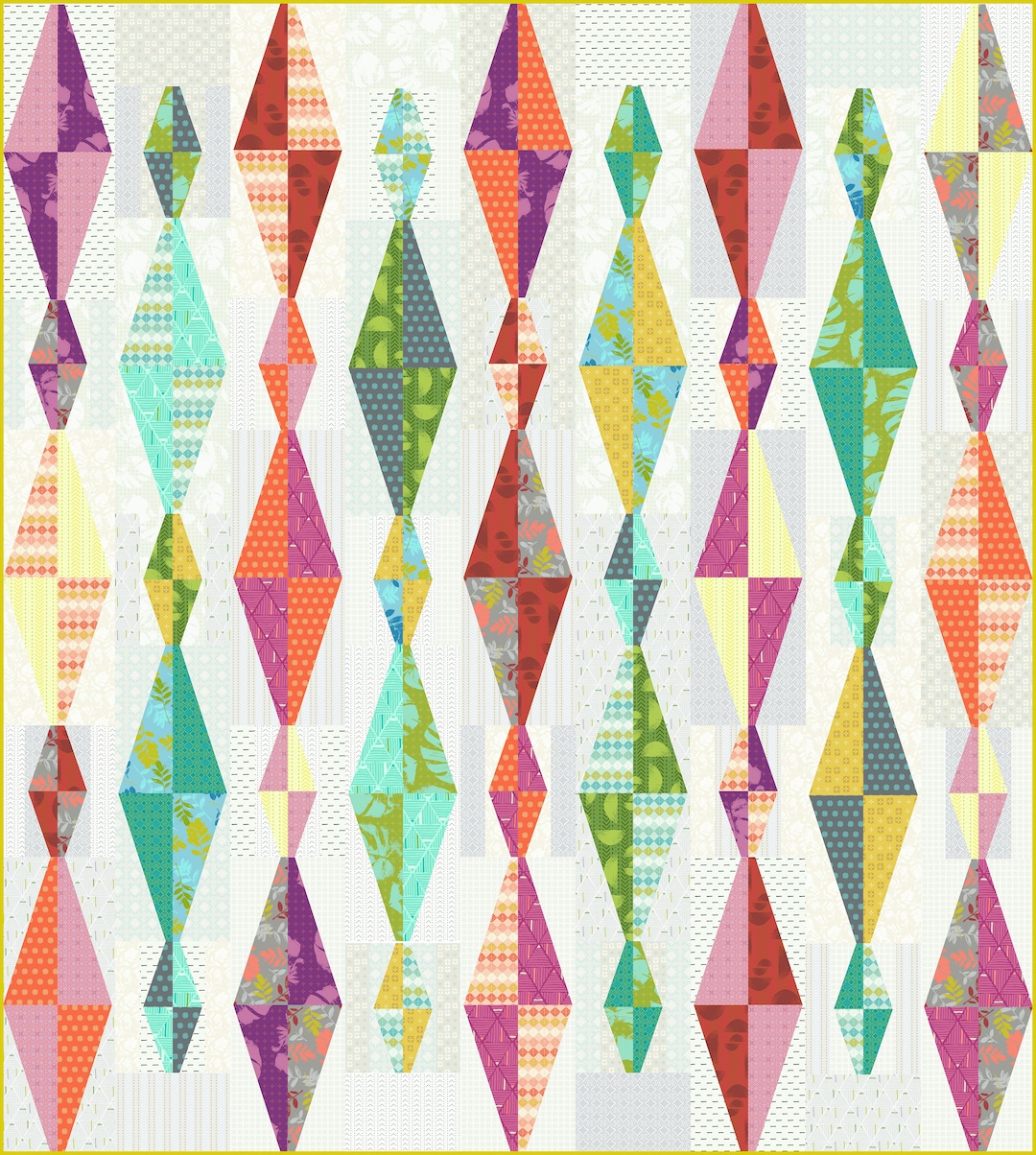 Diamond Daze Quilt Pattern by Sew Kind of Wonderful - Etsy