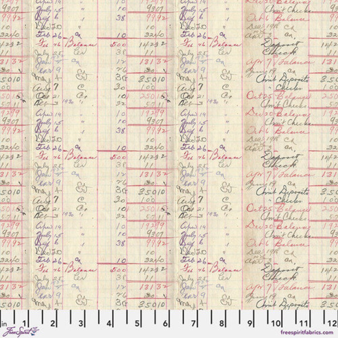 Eclectic Elements Palette Red, Red Ledger Yardage by Tim Holtz ...