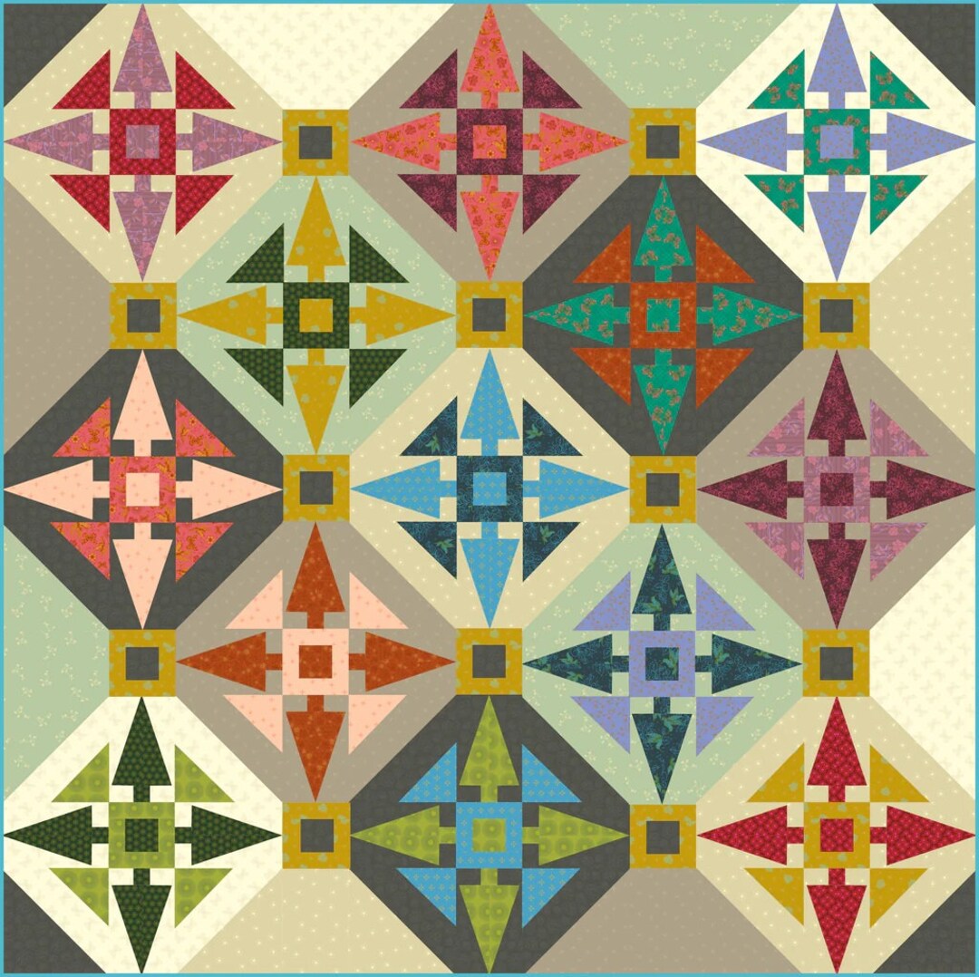 Compass Quilt Pattern Designed by Sew Kind of Wonderful - Etsy