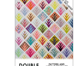 Double Date Pattern and Acrylic Template by Jen Kingwell - Etsy