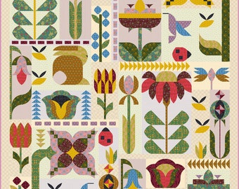 Sew Kind of Wonderful Floral Felicity Quilt Pattern Finished Size ...