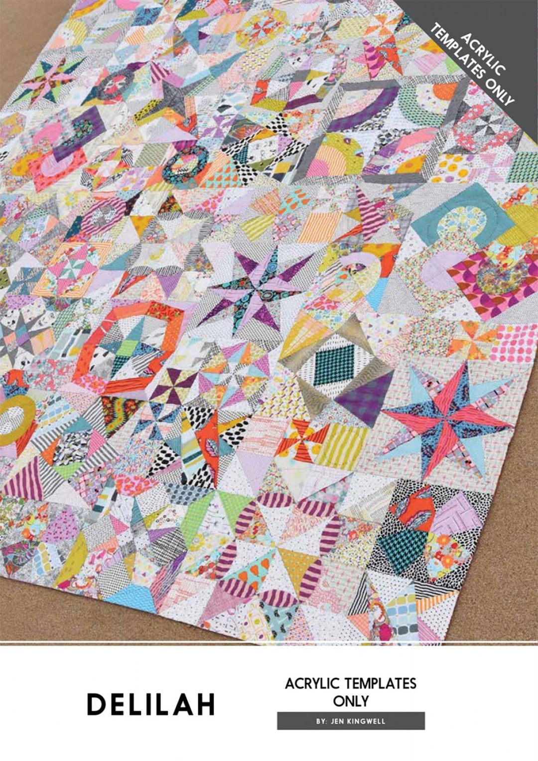 Pre-order Delilah Quilt Template Only Designed by Jen Kingwell - Etsy