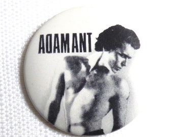 Vintage 80s Adam and the Ants Enamel Pin / Button / Badge - Etsy