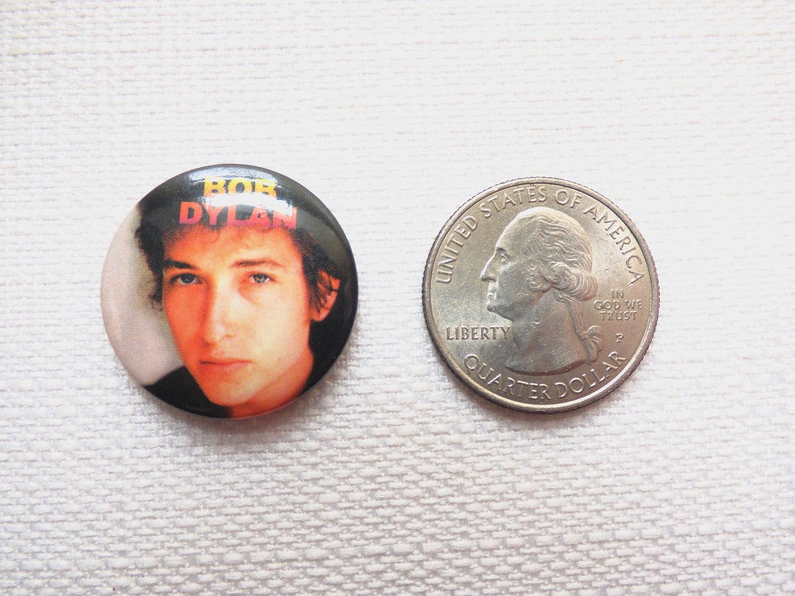 Vintage 80s Bob Dylan Pin / Button / Badge | Etsy