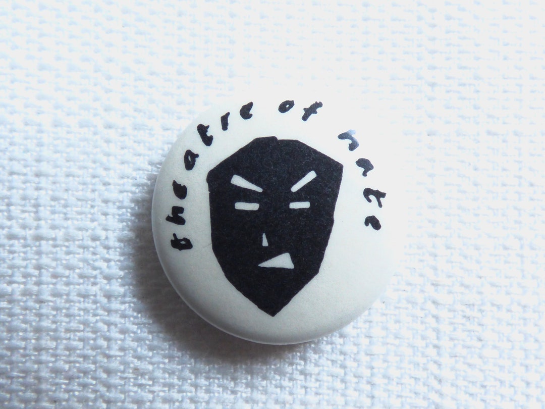 Vintage 80s Theatre of Hate - Mask Logo - Pin / Button / Badge - Etsy