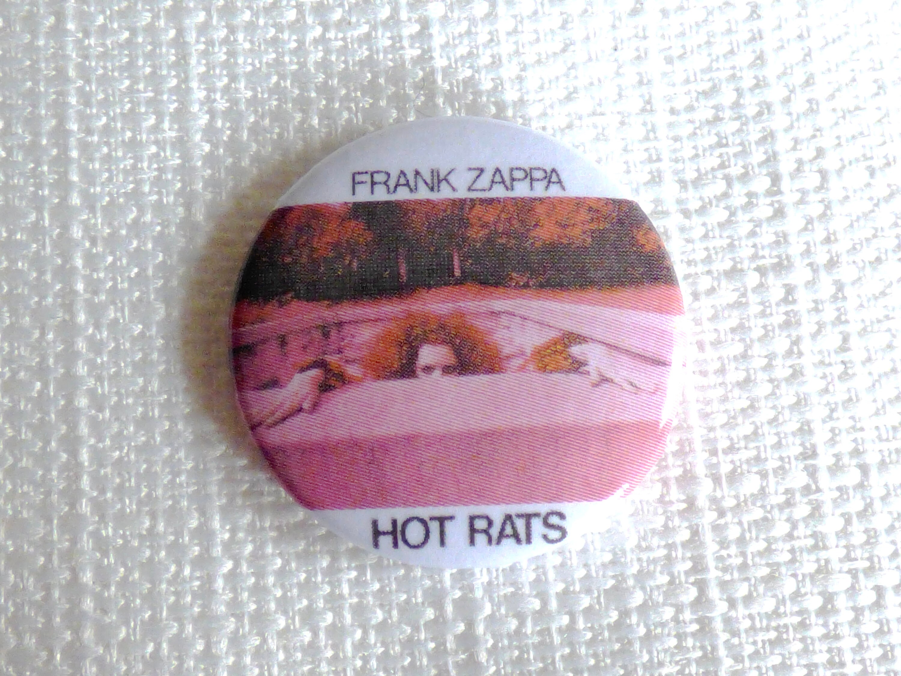 Vintage 80s - Frank Zappa - Hot Rats Album Cover (1969) - Pin / Button ...
