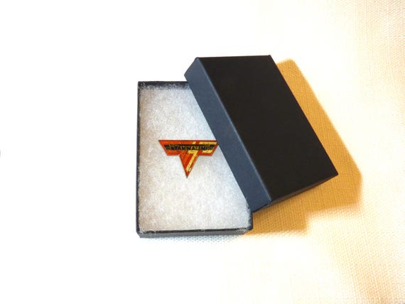 Vintage Early 80s Van Halen Logo Enamel Pin / Button … - Gem