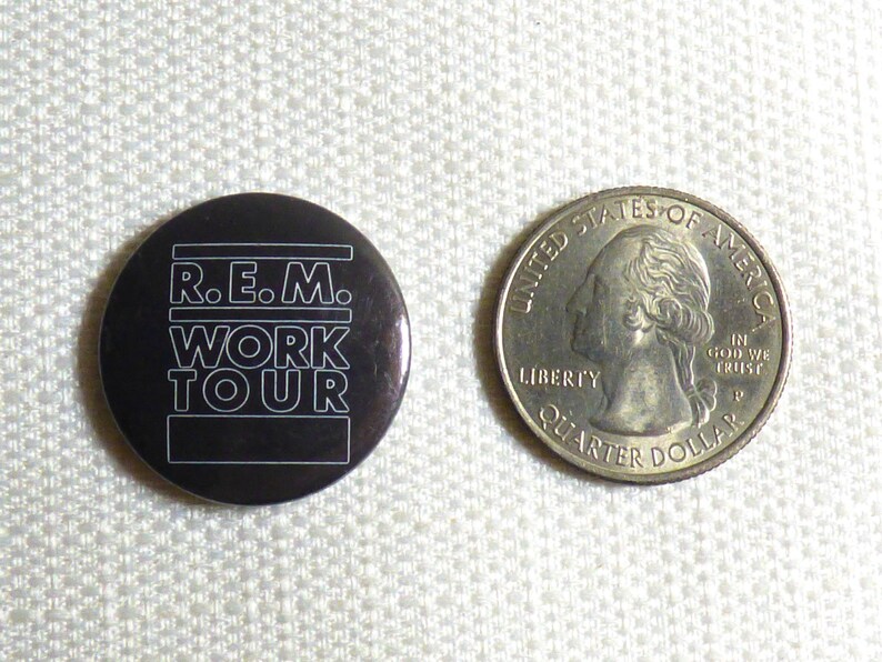 Vintage 80s REM Work Tour 1987 Document Album Pin / - Etsy