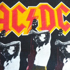 BIG Vintage 80 AC/DC Angus Young Fabric Back Patch - Etsy