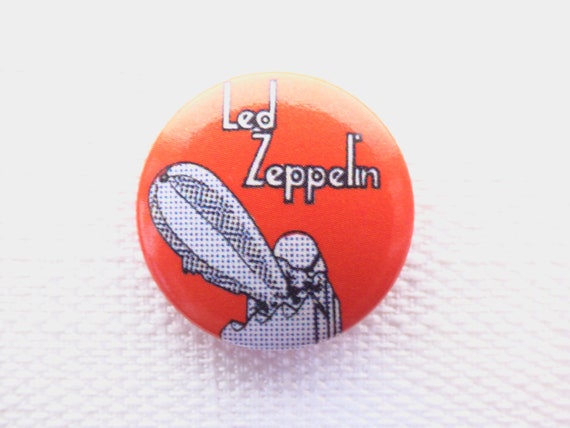 Vintage 90s - Led Zeppelin - Blimp - Pin / Button / B… - Gem