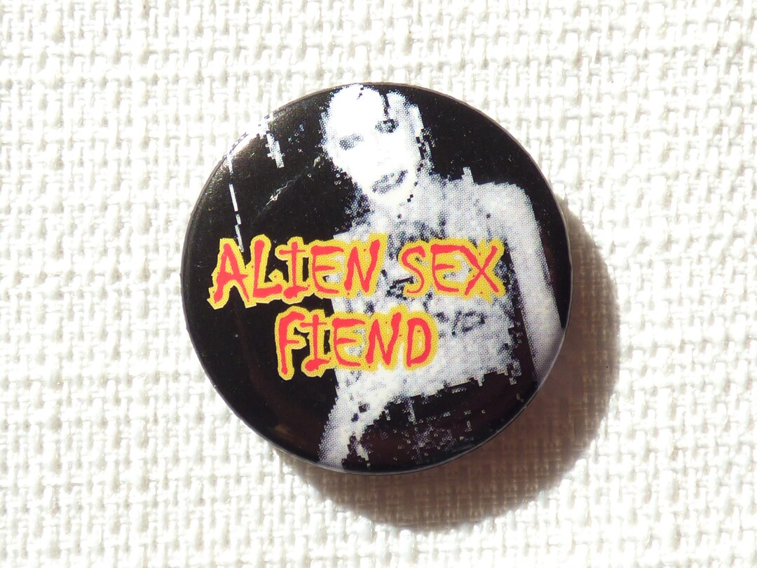 Vintage 90s Alien Sex Fiend - Nik Fiend - Pin / Button / Badge - Etsy