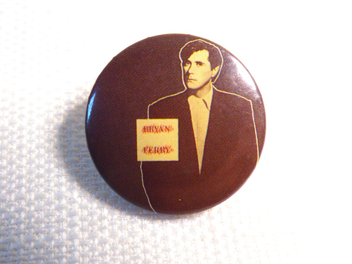 Vintage 80s Bryan Ferry Pin / Button / Badge | Etsy