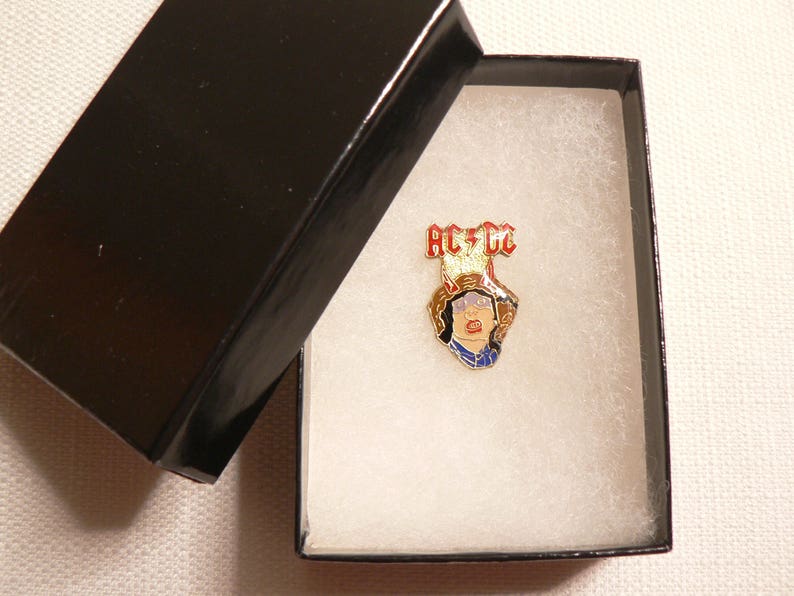 Vintage 1980s AC/DC Enamel Pin / Button / Badge - Etsy