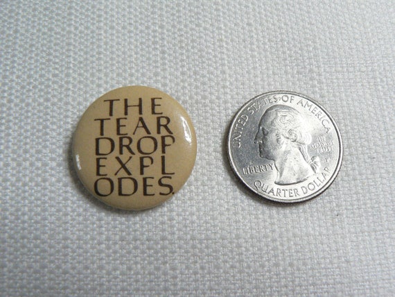 Vintage Early 80s The Teardrop Explodes Pin Button … Gem