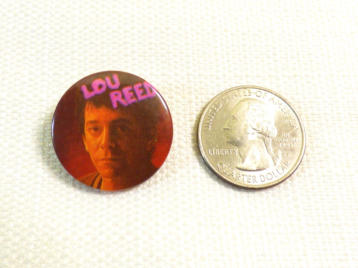 Vintage 80s Lou Reed Pin / Button / Badge | Etsy