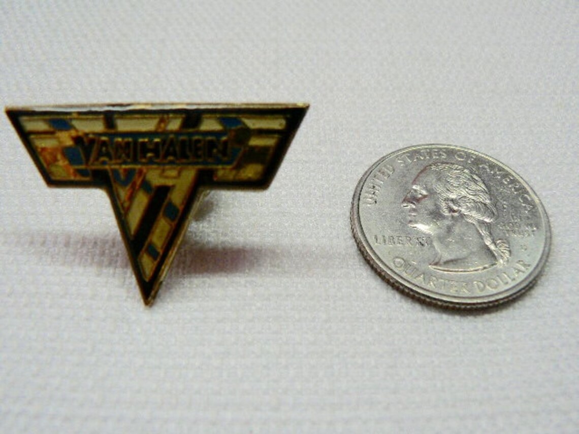 Vintage Early 80s Van Halen Logo Enamel Pin / Button / Badge - Etsy
