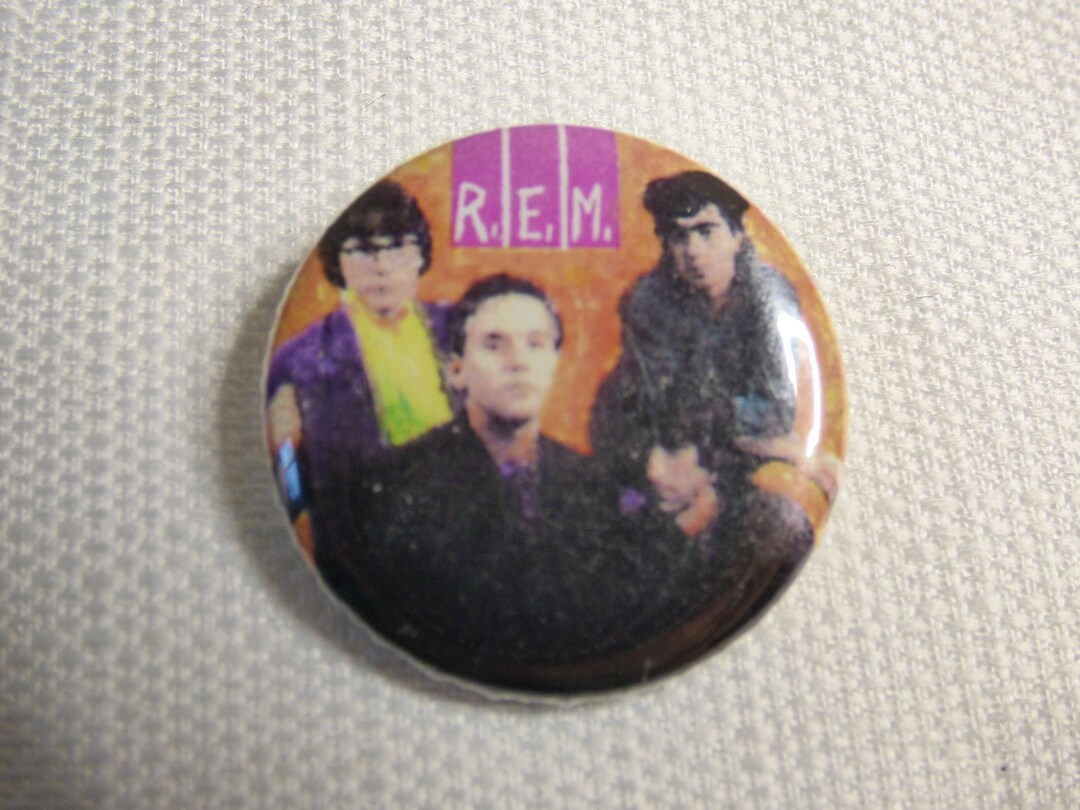 Vintage 80s R.E.M. Band Pin / Button / Badge - Etsy