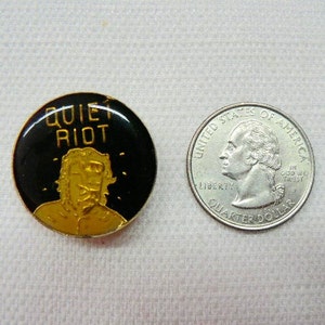 Vintage Early 80s Quiet Riot / Metal Health Album / Enamel Pin / Button ...