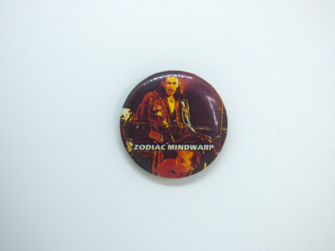 Vintage 80s Zodiac Mindwarp and the Love Reaction - Zed - Pin / Button ...