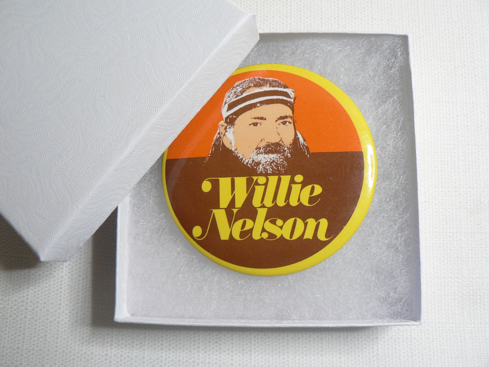 BIG Vintage 70s - Willie Nelson - Pin / Button / Badge - Etsy