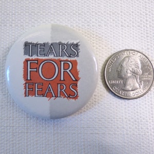 Vintage 80s Tears for Fears Logo - Pin / Button / Badge - Etsy