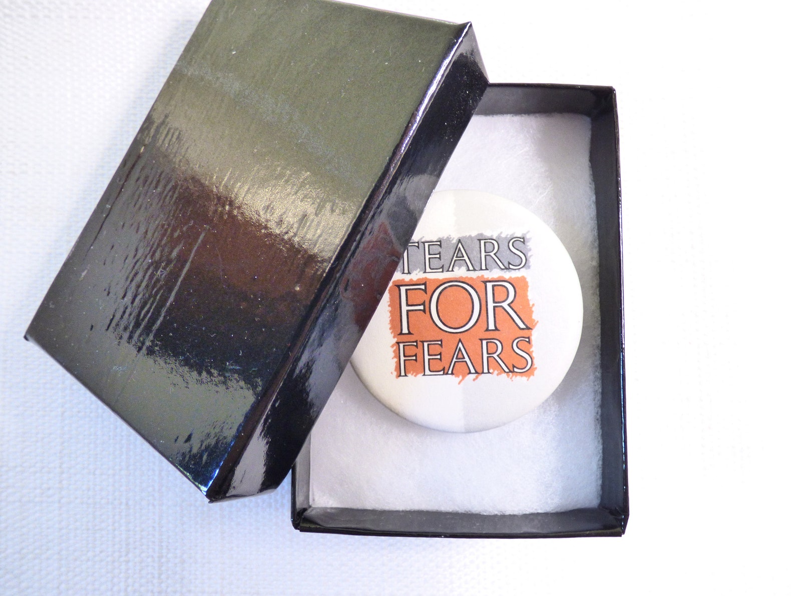 Vintage 80s Tears for Fears Logo - Pin / Button / Badge - Etsy