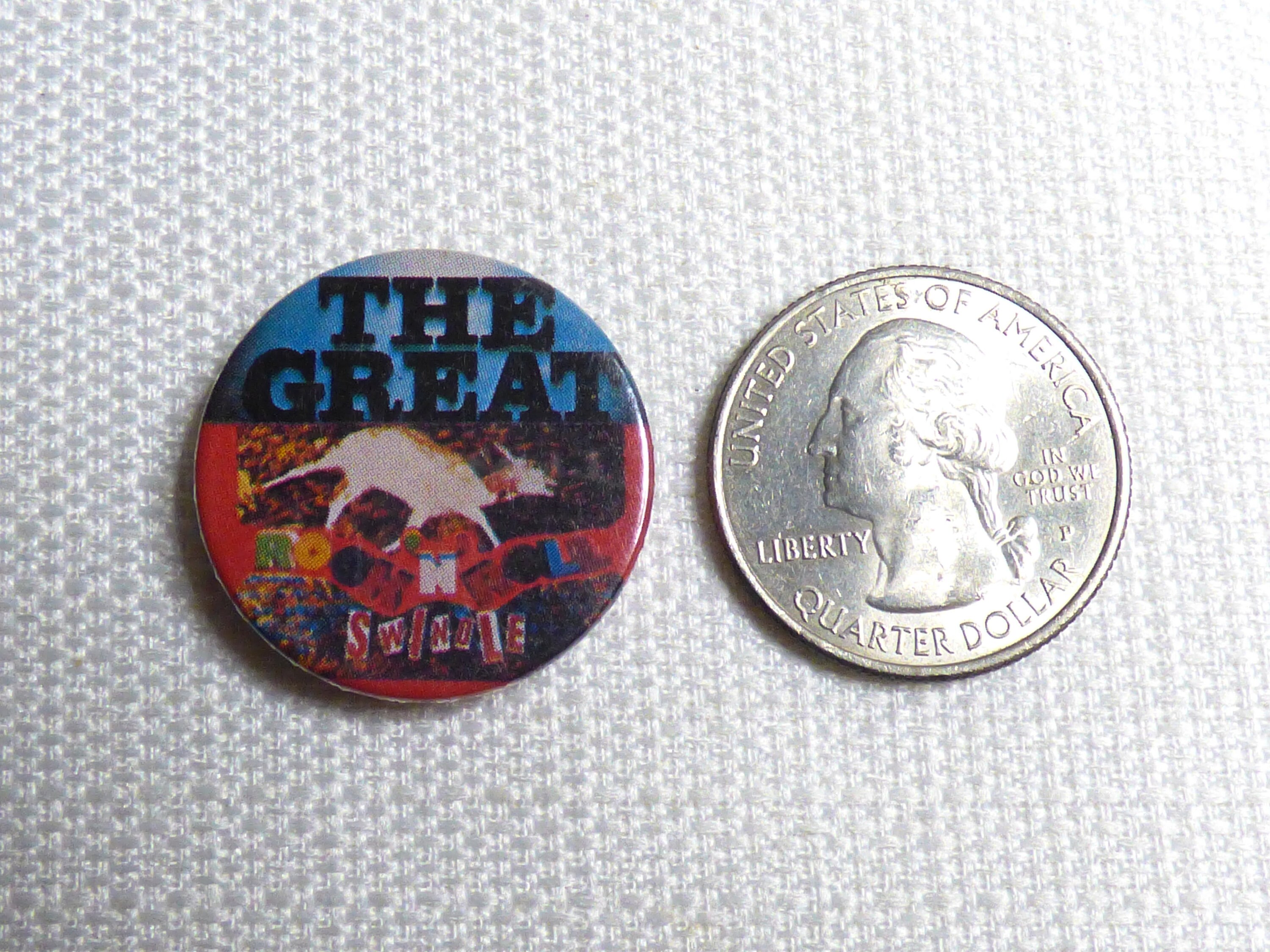 Vintage 80s Sex Pistols Pin – the Great Rock N Roll Swindle, Made in UK ...