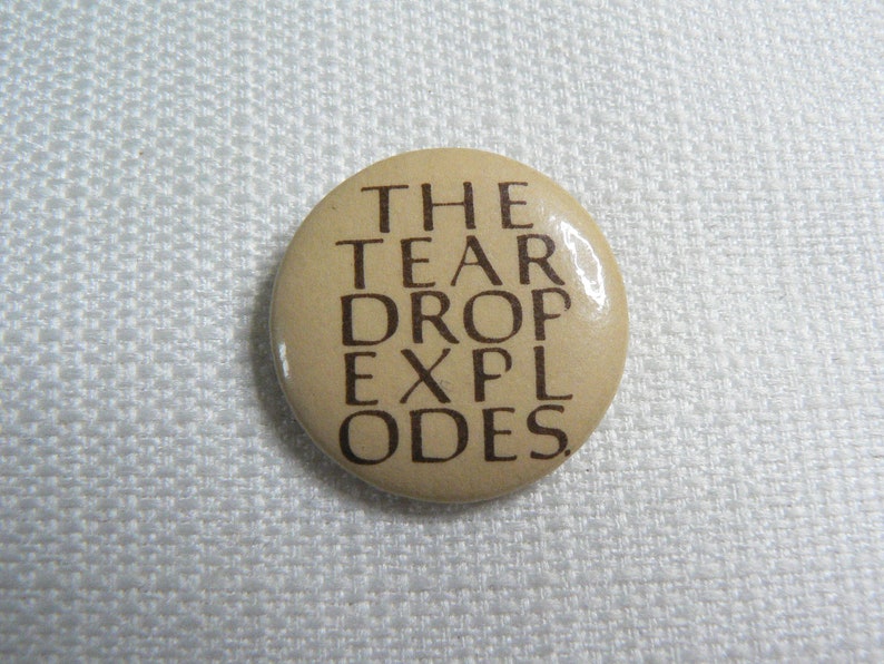 Vintage Early 80s The Teardrop Explodes Pin Button Badge Etsy